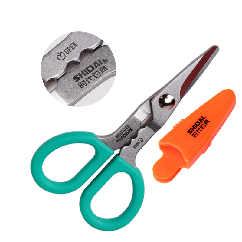 [USD 21.61] Times fishing scissors tiger teeth scissors Hercules thread ...