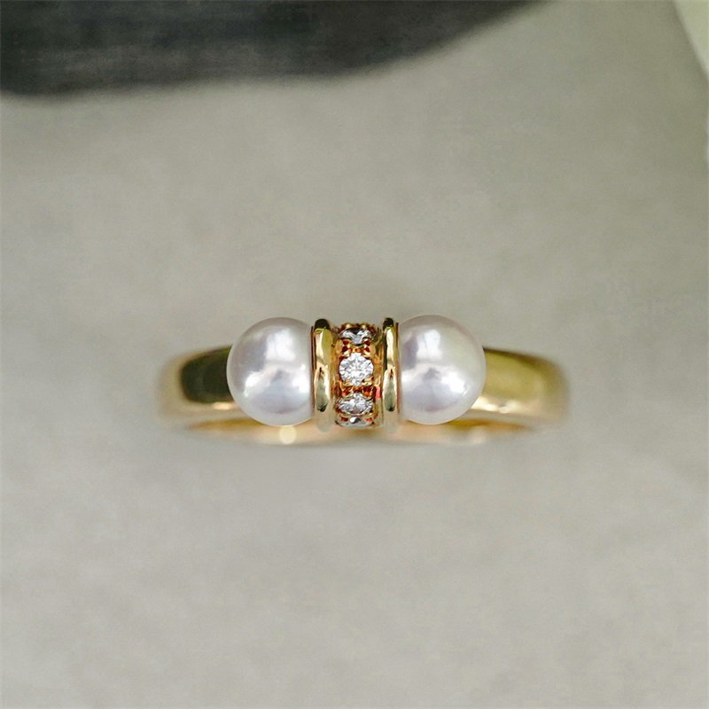 日本Baby Akoya海珠戒指，18K黄金时尚如何选？💍-手饰-淘宝好物网