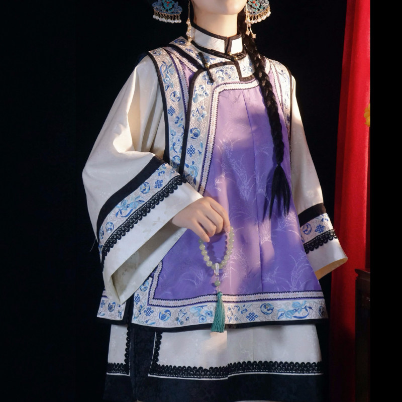 👑 [huayueyao] embroidered late qing dynasty han women's clothing bijia ...