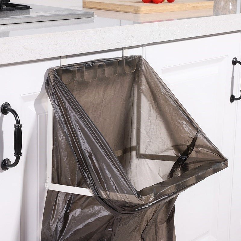 Buy Kitchen cabinet type garbage bag hanger wall-mounted door-back ...