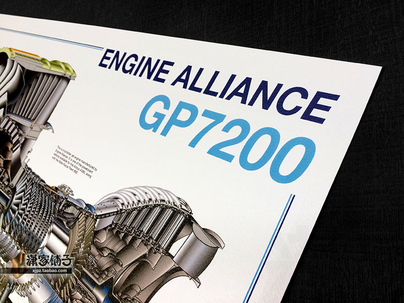 Купить Фото/Плакат Печать двигатель gp7200 альянс А380 двигатель ...