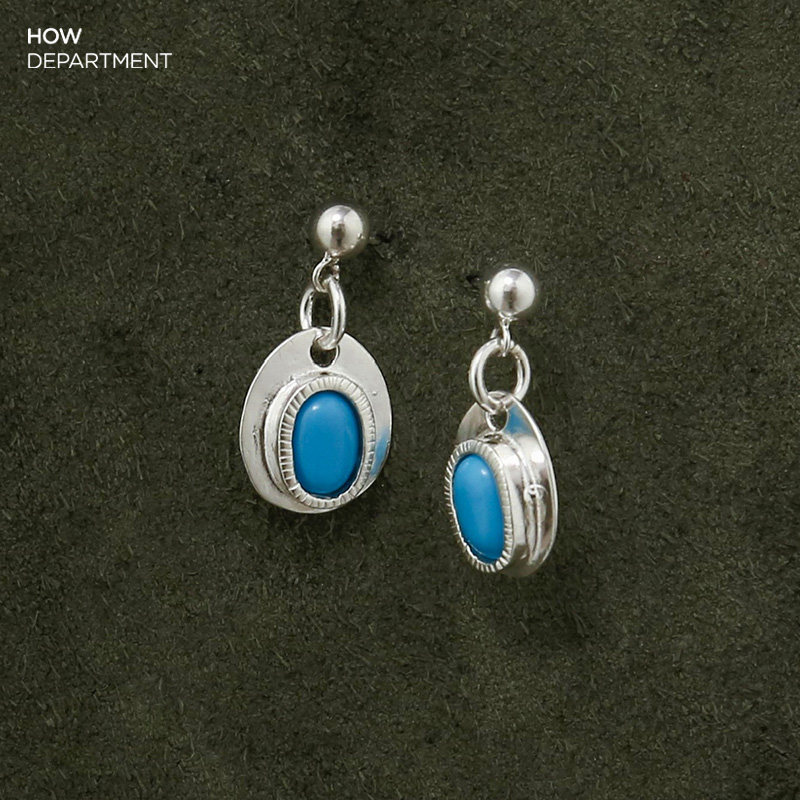 ENSAGE 25春夏系列925银绿松石耳钉｜复古又时髦，轻奢日常通勤穿搭神器！-耳钉-淘宝好物网