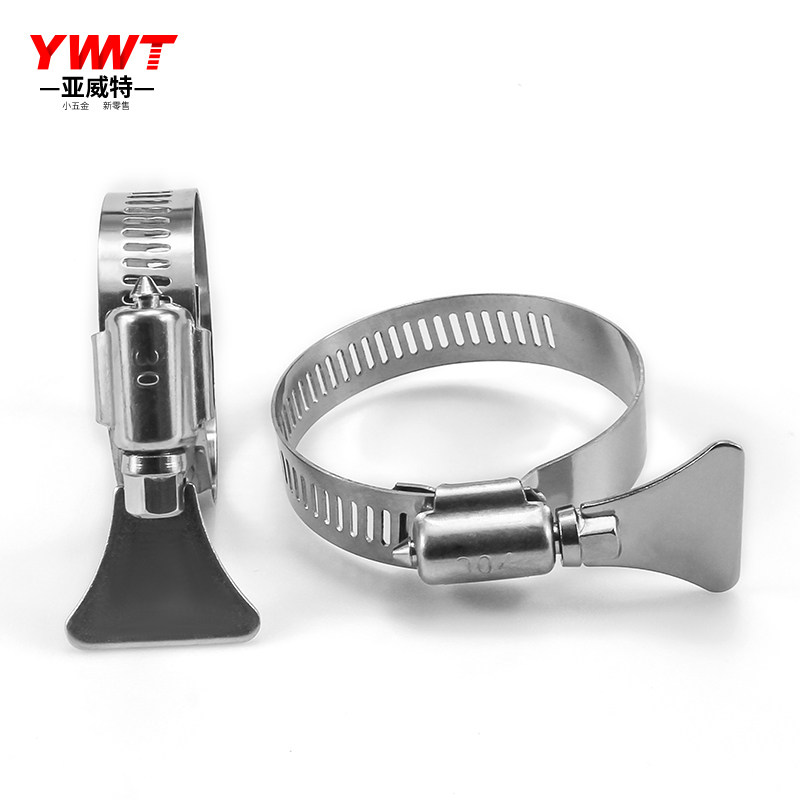 [USD 4.30] 304 Stainless Steel Throat Clamp US With Handle Clamp Pipe ...