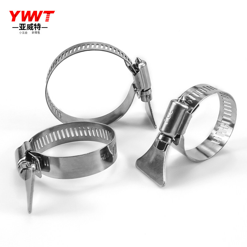 [USD 4.30] 304 Stainless Steel Throat Clamp US With Handle Clamp Pipe ...