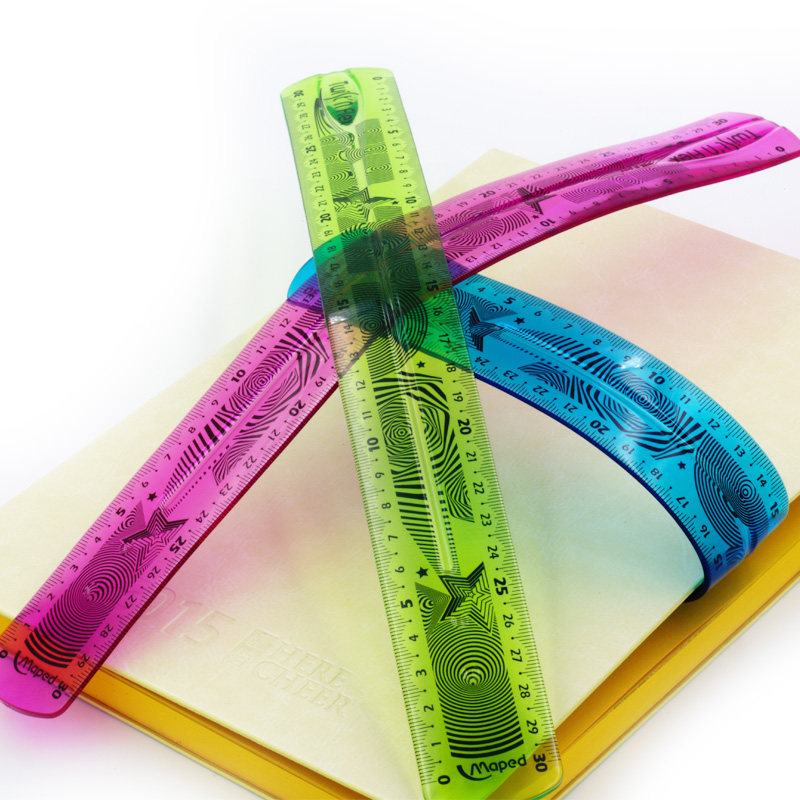 [USD 4.75] Maped France Ultra Soft Straight Ruler Student Stationery ...