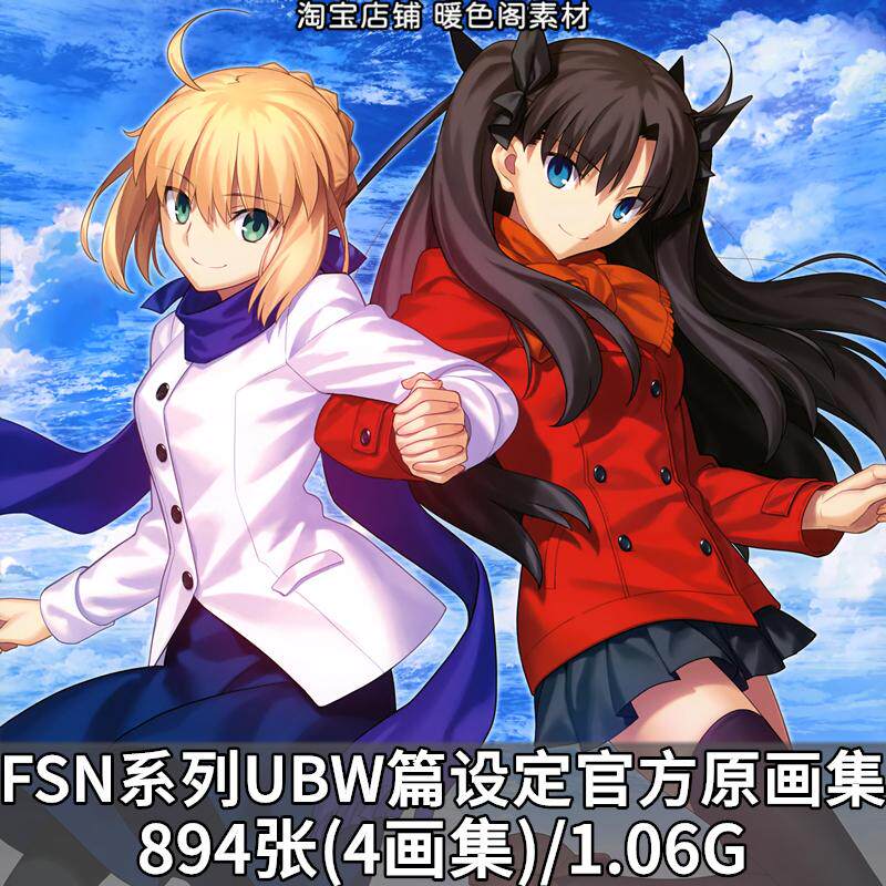 FSN设定集Fate系列UBW无限剑制人物角色设定资料集官方线稿原画集