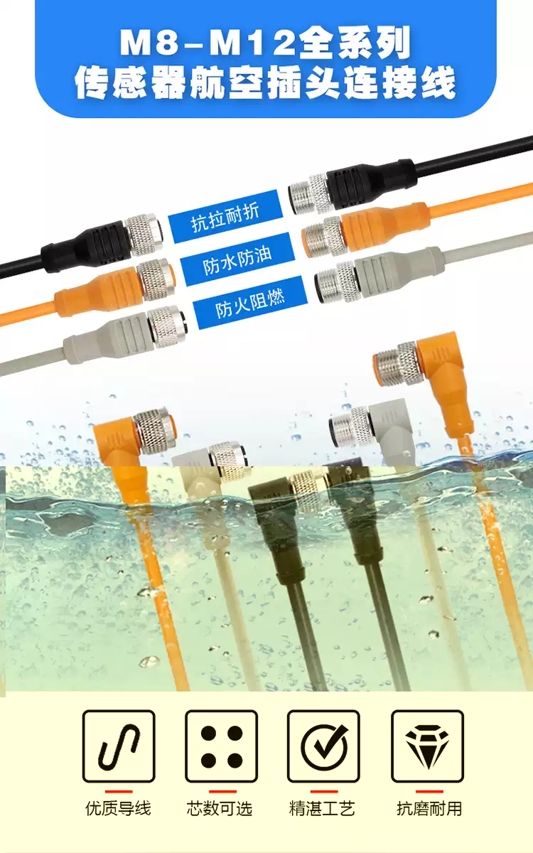 GSEE/吉诺传感器连接线ELK4-EZ4/EK4-EZ4-3M-P00/1M/2M/4M/5M/10M