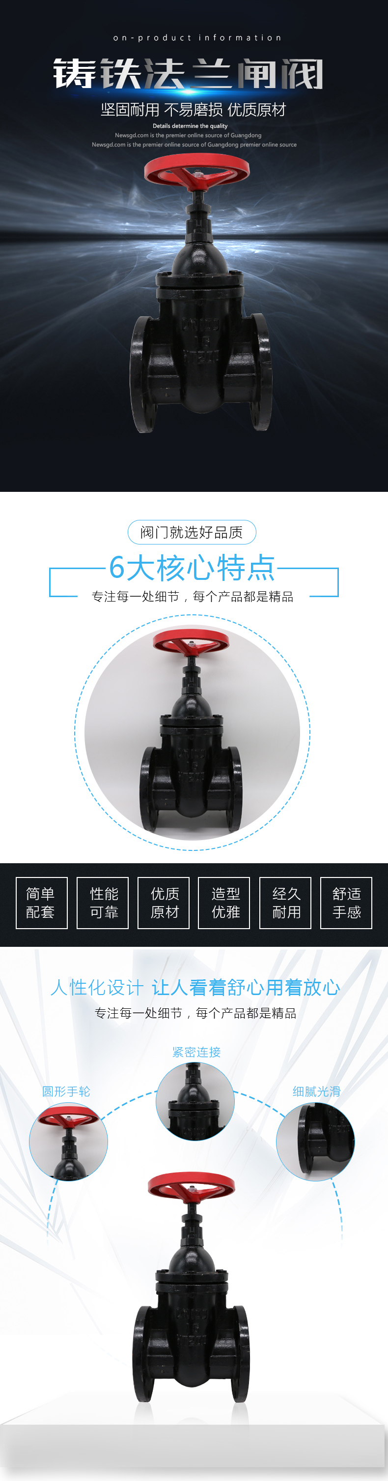 Z45T-10 16铸铁暗杆闸阀 法兰水阀DN50 80 100 125 150 200-阿里巴巴