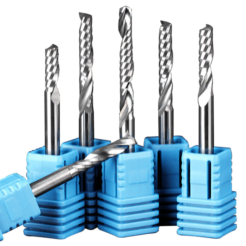 4mm Single-Edged Spiral Milling Cutter Tungsten Steel Milling Cutter ...