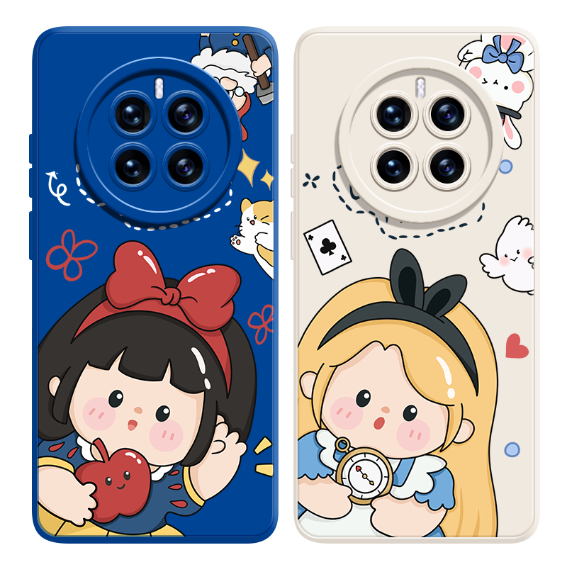 白雪公主闺蜜款适用华为mate50手机壳p40Pro硅胶p30新款nova10/9/8/7荣耀80/70/60畅享50女生magic4软套9x潮6