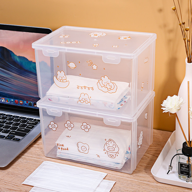 How to store masks with elegance? this large-capacity transparent mask ...