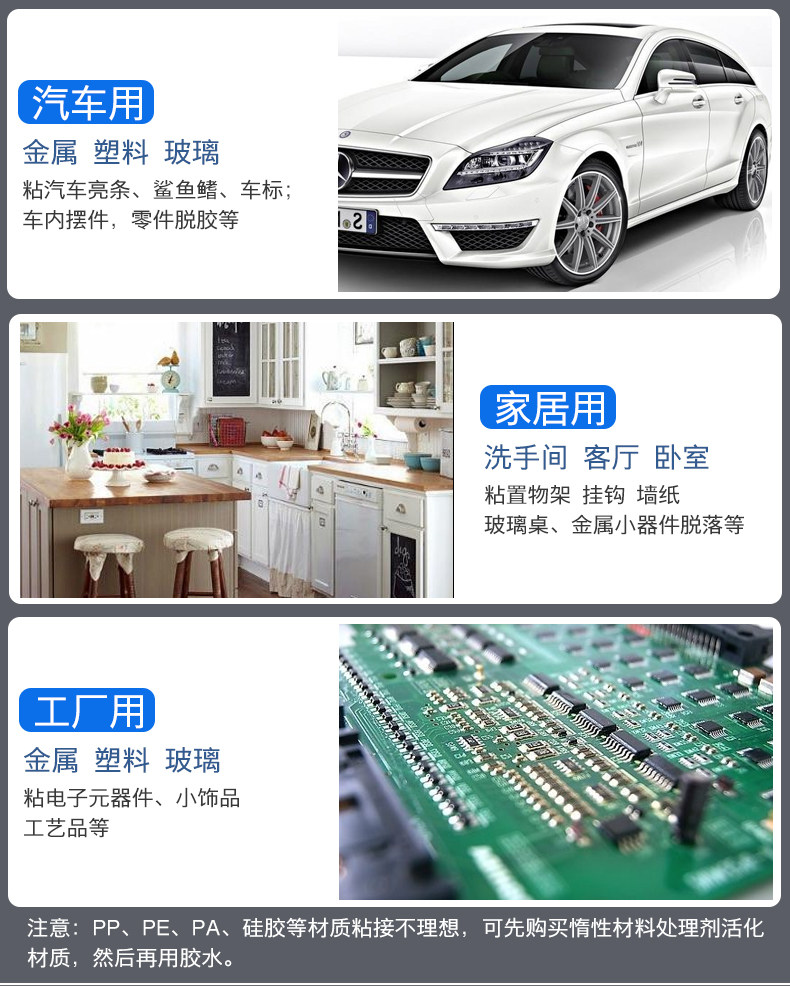 3M PR40 强力塑料橡胶速干胶 尼龙EPDM塑料ABS金属氰基丙烯酸脂胶-阿里巴巴