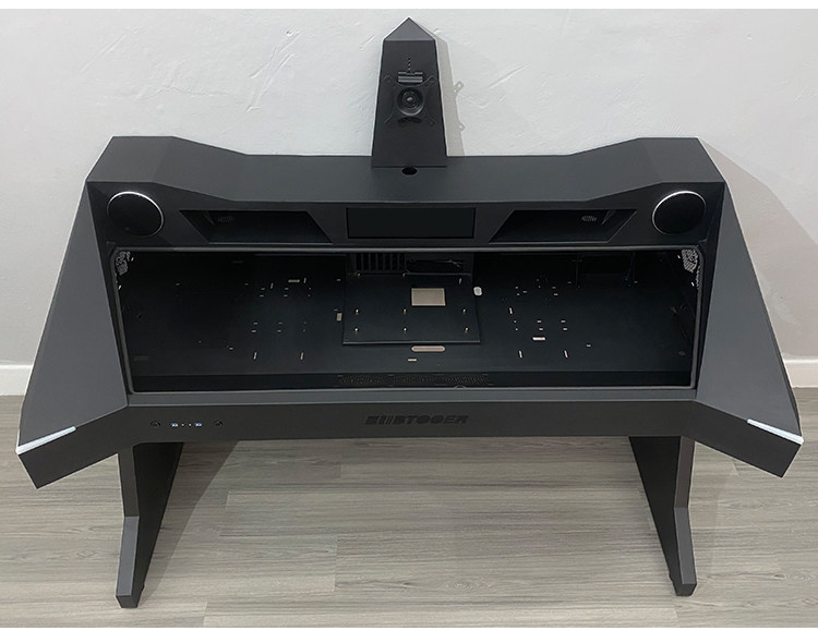 Btooer computer case integrated table fully transparent water-cooled ...