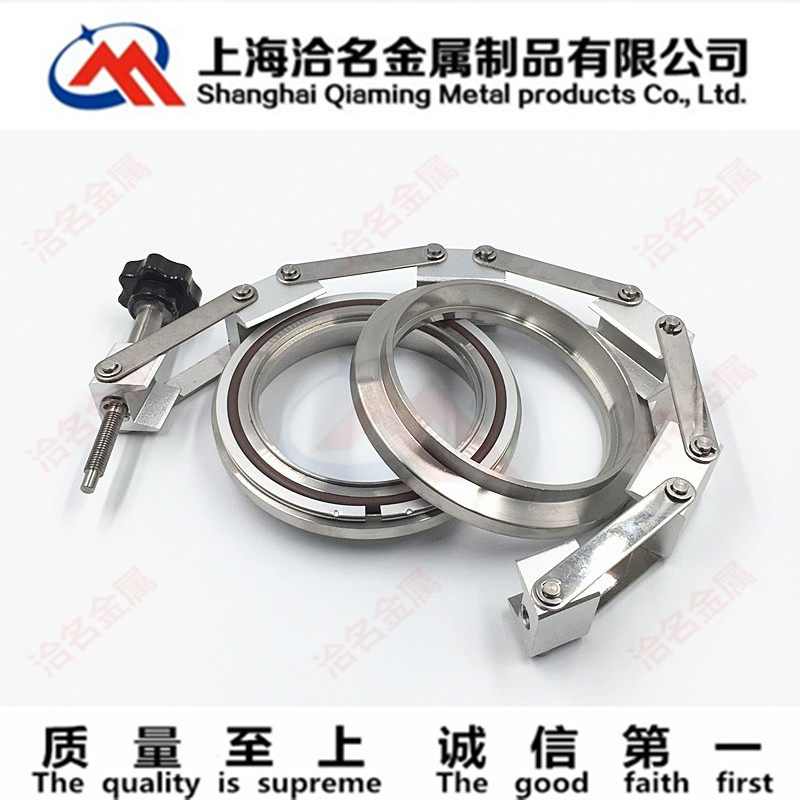 Vacuum chain clamp Flanges Outer ring Stainless steel chain clamp NW ...