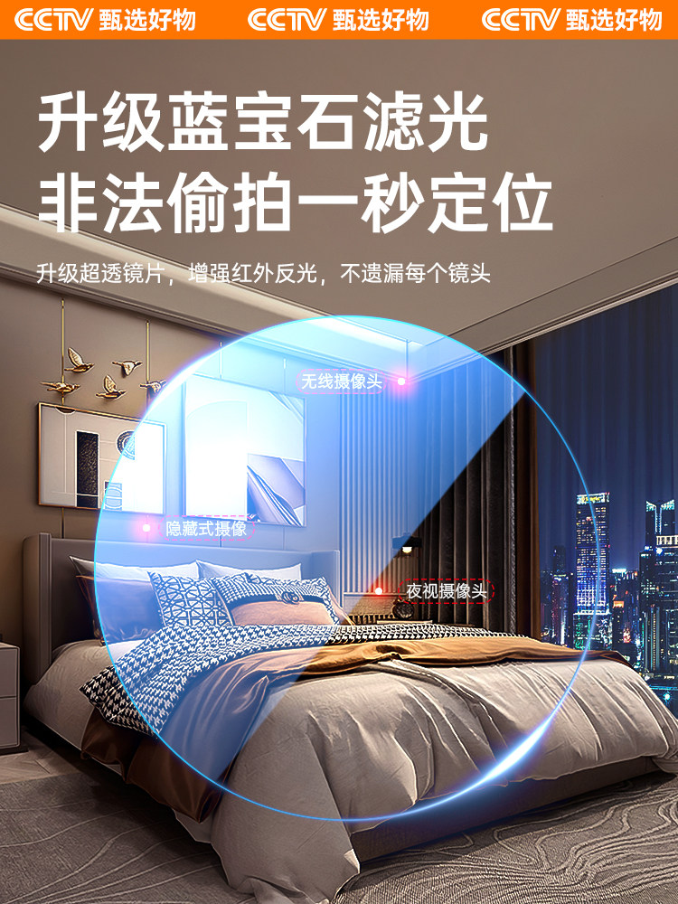 Camera smart detector anti-peeping detector anti-surveillance infrared photography hotel anti ...