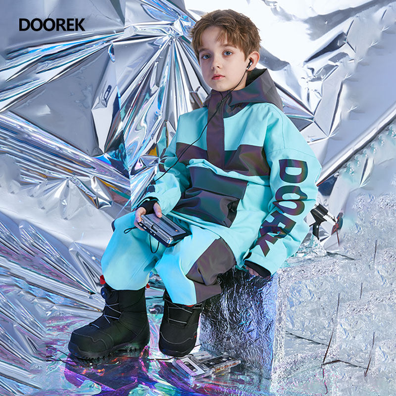 Doorek mushroom head new trendy reflective ski suit set for men, women ...