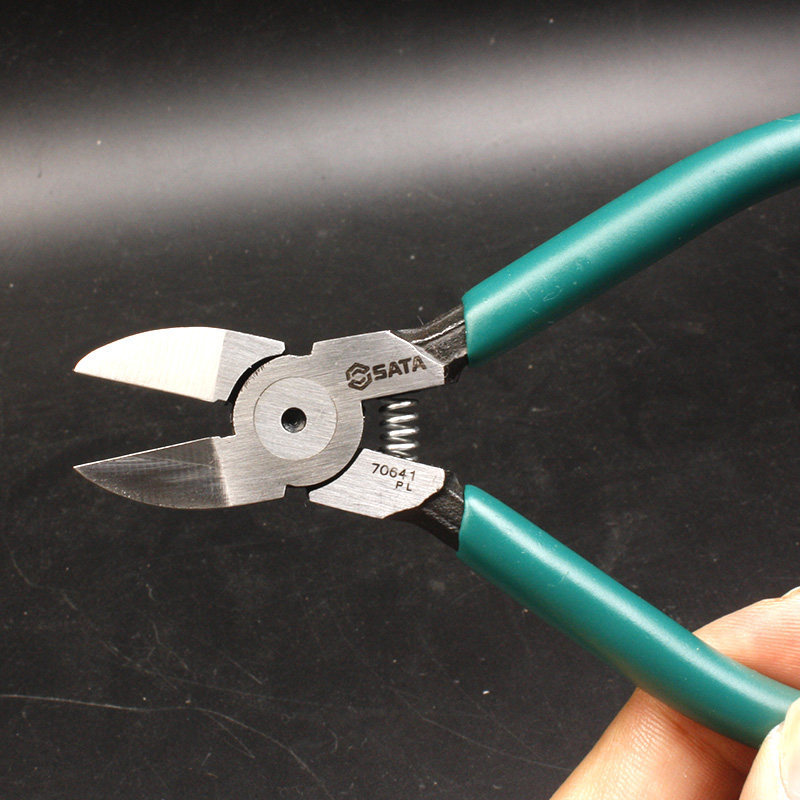 世达SATA正品5寸塑料水口钳70641-70642-70643薄口平口电线电子剪-阿里巴巴