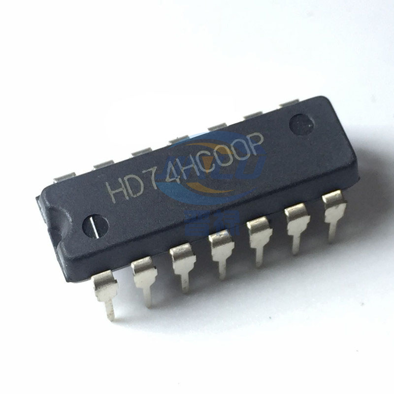 5只 74HC00芯片 HD74HC00P DIP14 74系列单片机四路2输入正与非门-阿里巴巴