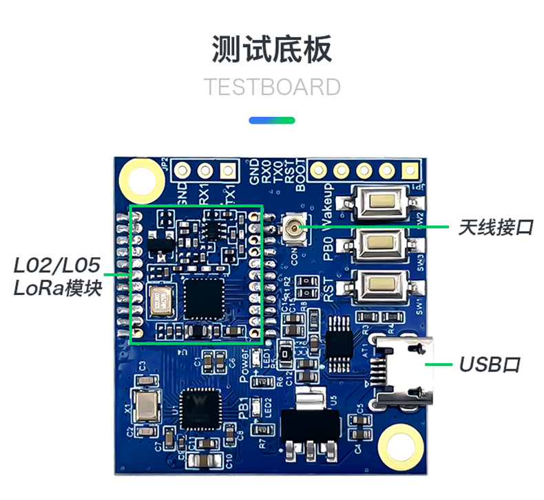 LoRa模块LLCC68芯片 超低功耗无线串口收发远程透传433M射频数传-阿里巴巴