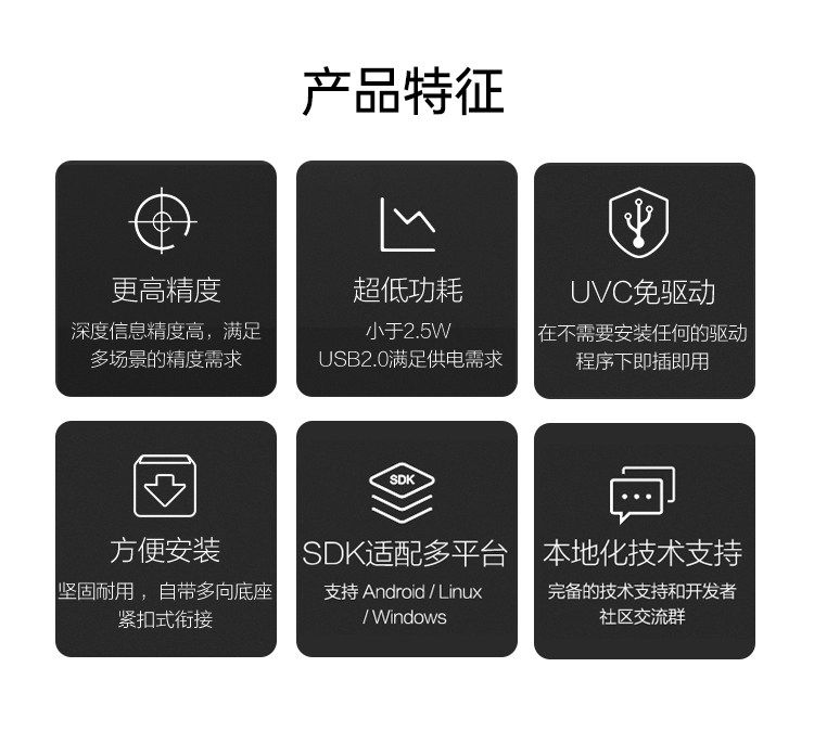 奥比中光Astra Pro Plus体感深度相机 ROS机器人摄像头树莓派RGBD-阿里巴巴