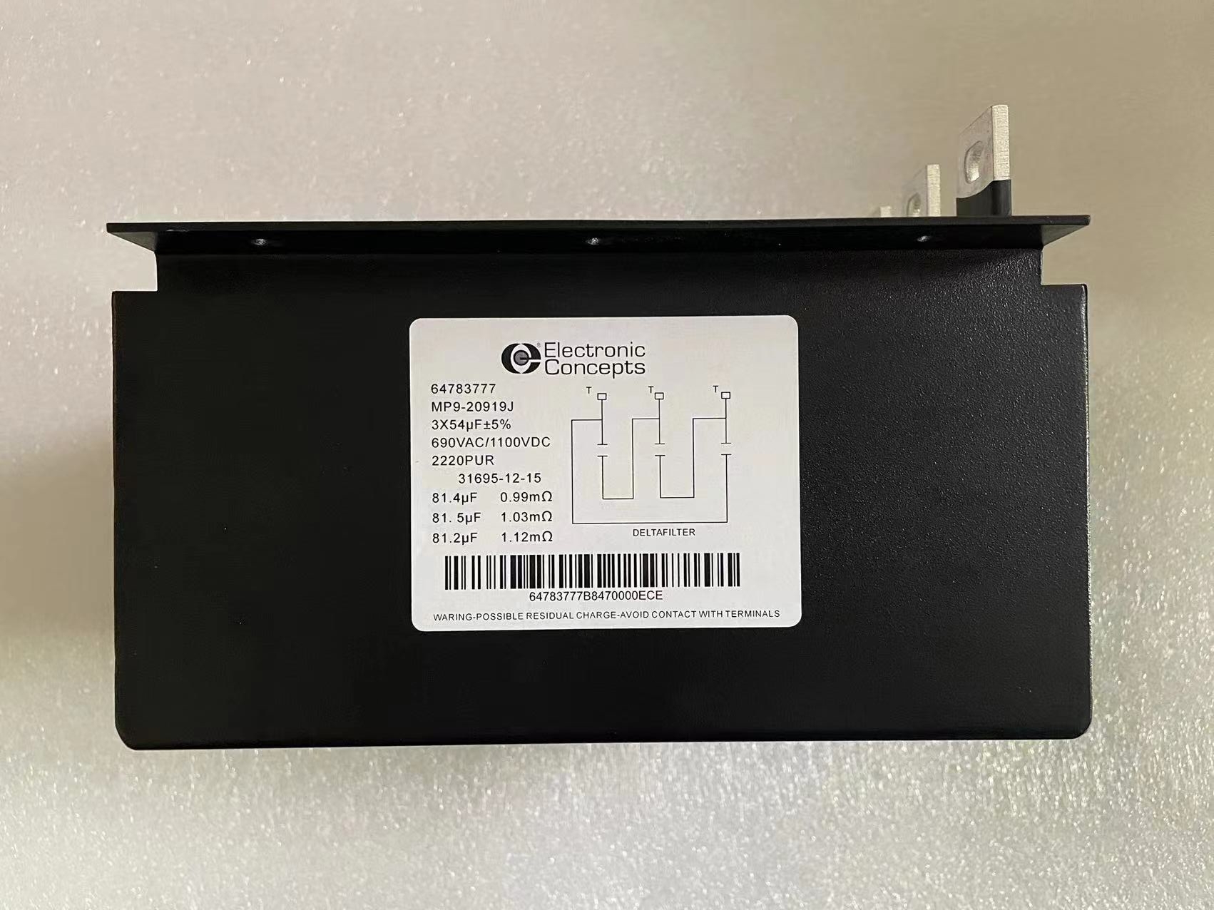 MP9-20919J 690VAC 3*54UF EC电容 LCL专用滤波电容 ABB滤波电容