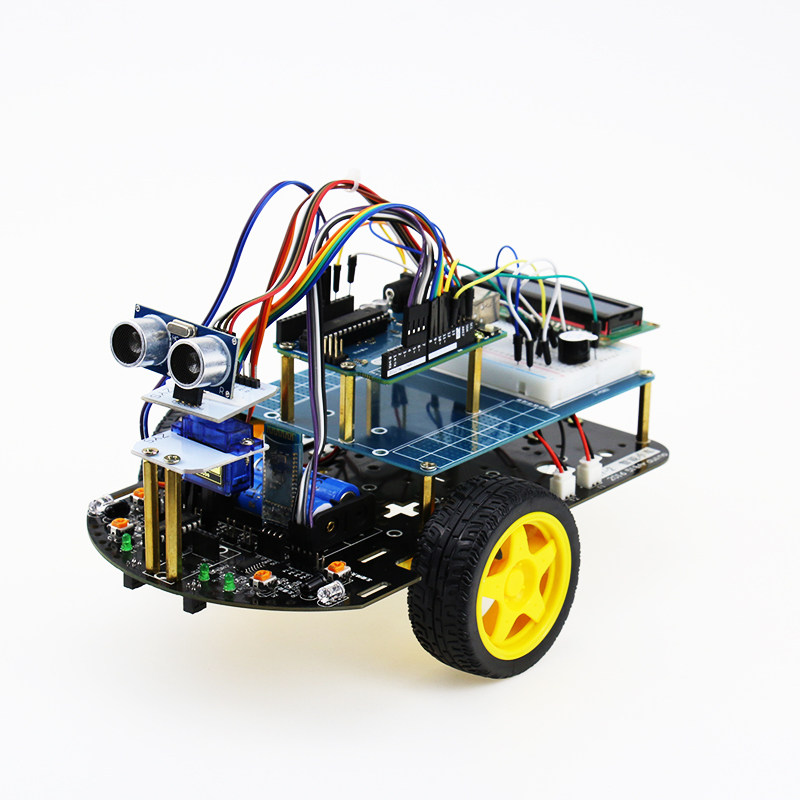 Programming Robot Arduino Smart Car Kit Uno Tracking And Obstacle Avoidance Diy Entry Learning