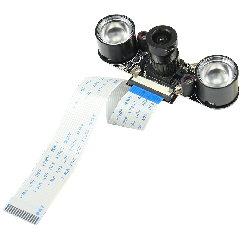 Raspberry Pi 4B/3B+ Infrared Night Vision Camera - Adjustable Focus and ...