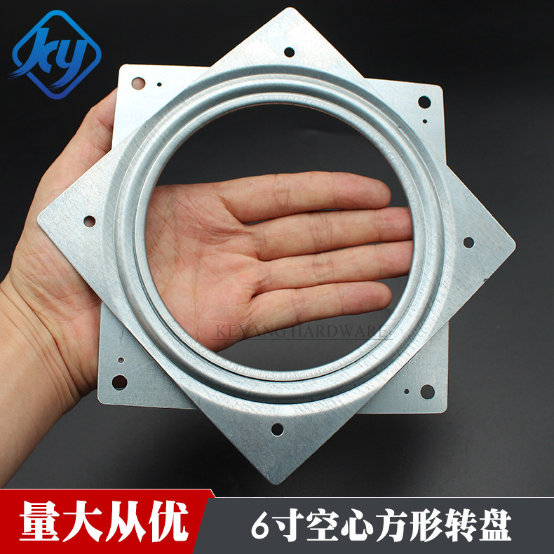 [USD 5.70] 6-inch square hollow galvanized plate turn plate Full ball ...
