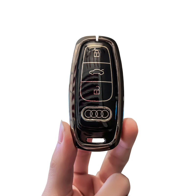 24款奧迪a6l鑰匙套a6合金q8包a4l汽a3l車q5l高端a7殼q3扣q7男q2a5-Taobao