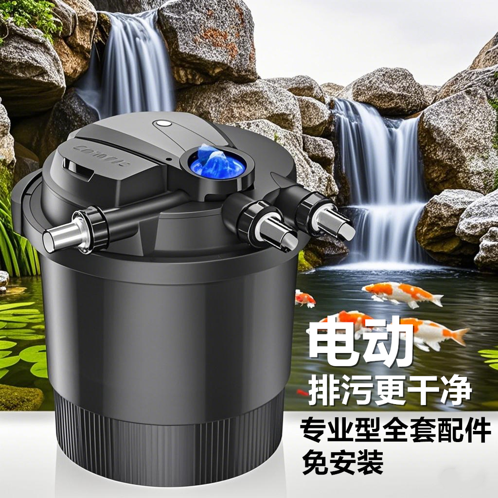 Sensen fish pond water circulation system outdoor filter barrel: koi ...