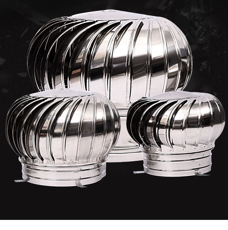 [USD 12.77] 304 stainless steel unpowered through wind ball wind ball ...