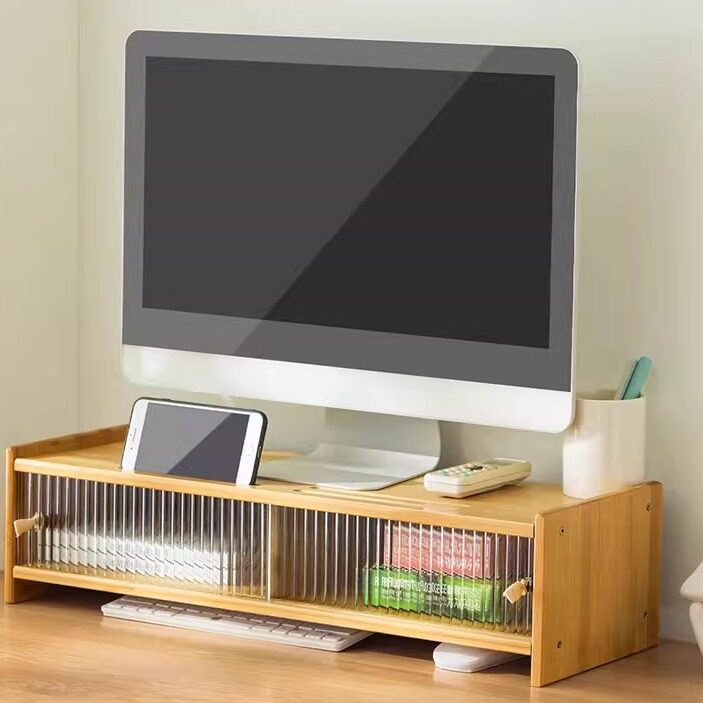 Tired of neck strain from your monitor? this monitor stand, desk riser ...