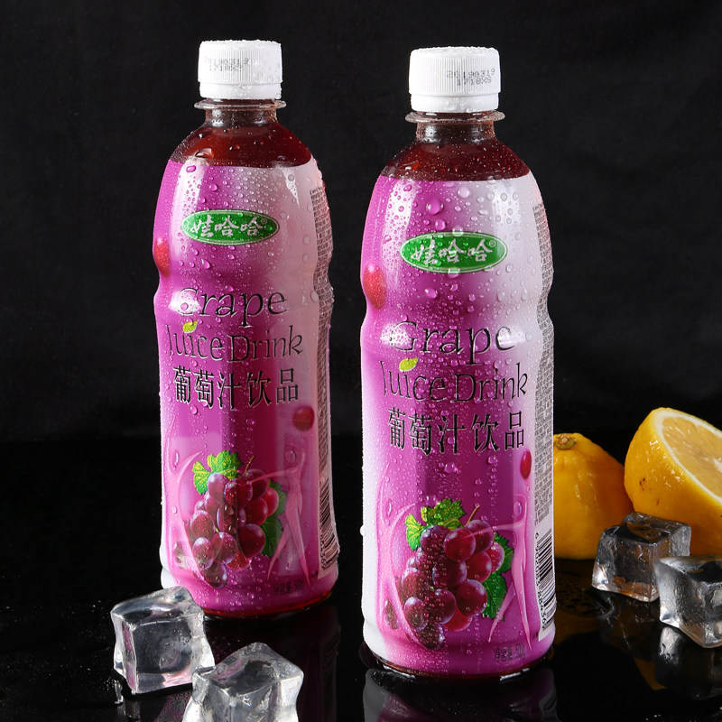 Wahaha grape juice orange juice 500g * 9 bottles of whole box of Honey ...