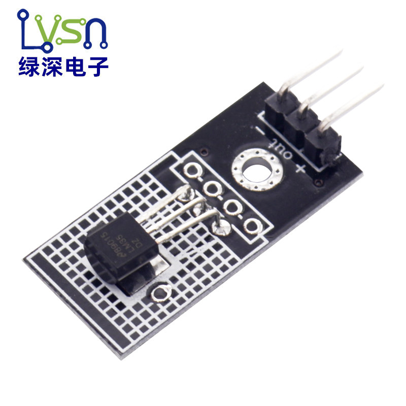 LM35 Module Analog Temperature Sensor LM35D Electronic Building Blocks Intelligent Car ...