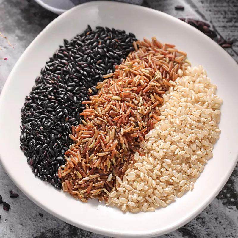 Tri-color brown rice new rice 5 kg active brown rice coarse grain brown ...