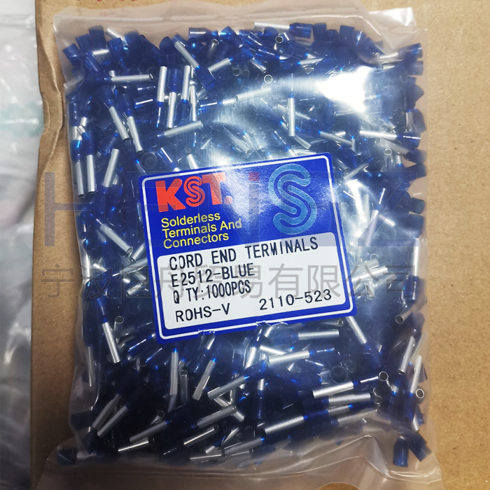 台湾健和兴KST/E1510-RED/E2512-BLUE/E系列欧式管型护套系列端子-阿里巴巴