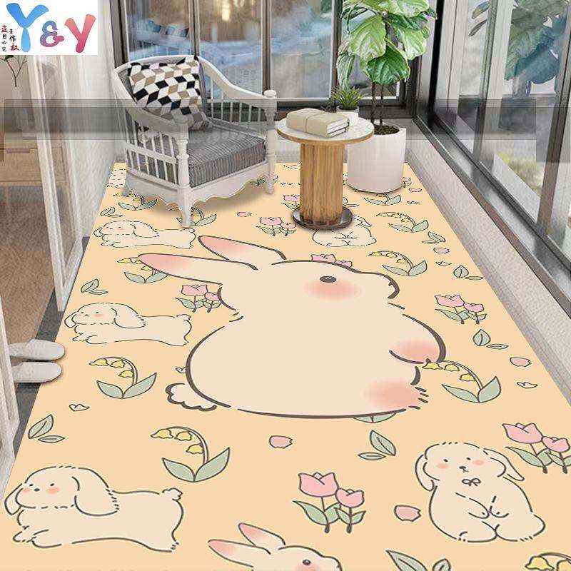 A clean leather carpet carpet cute rabbit bedroom living room wash ...