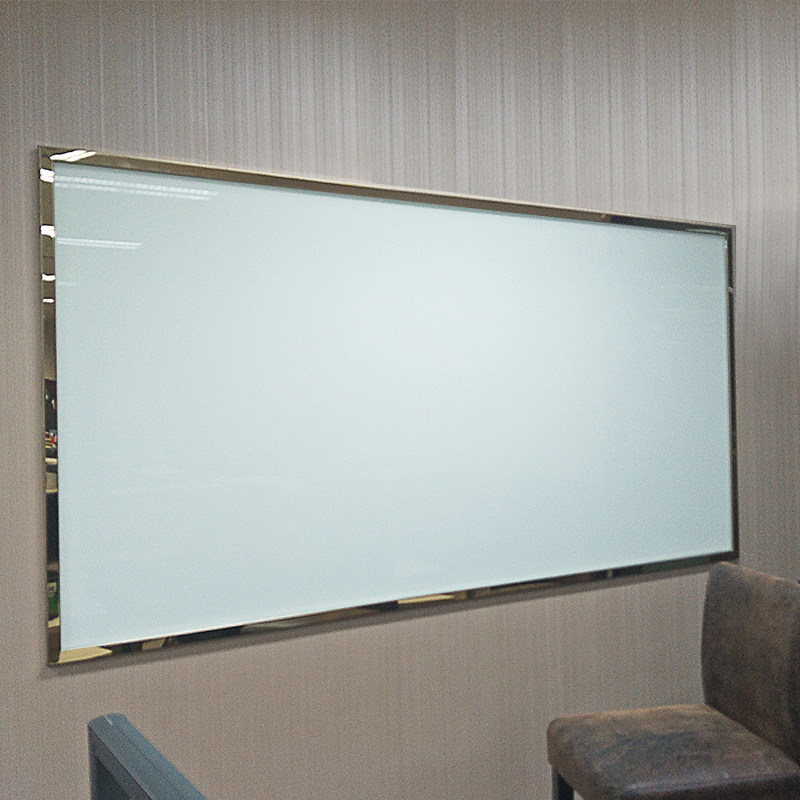 [USD 298.57] Magnetic steel glass whiteboard stainless steel border ...