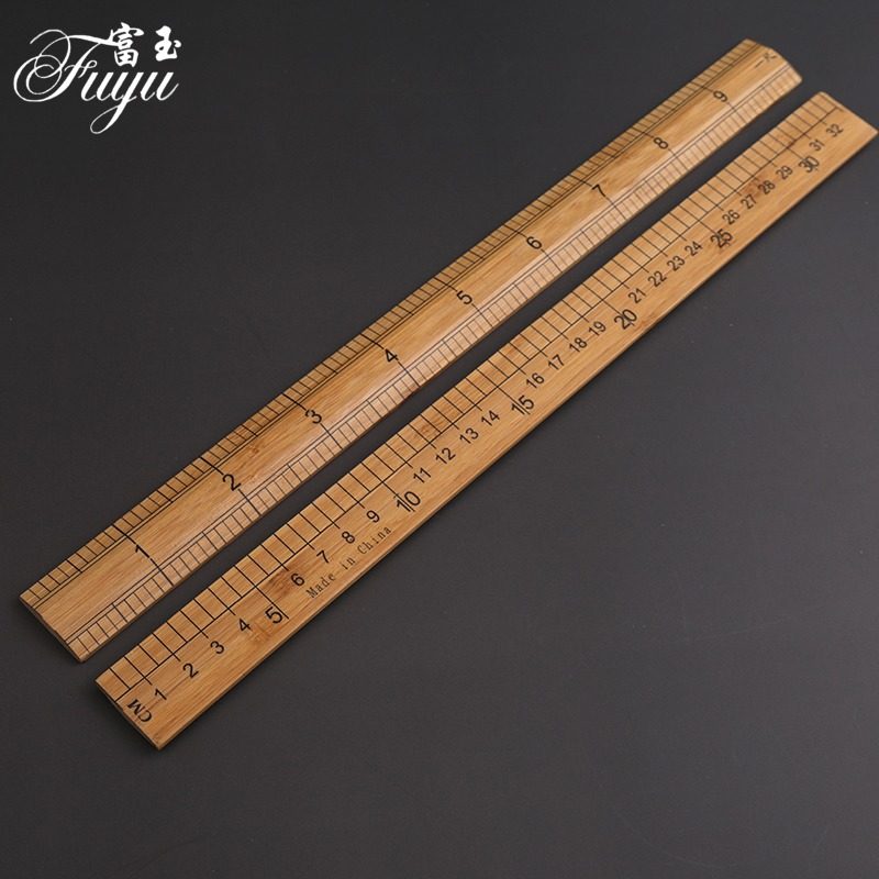 Household old-fashioned bamboo ruler tailor's ruler cutting clothes ...