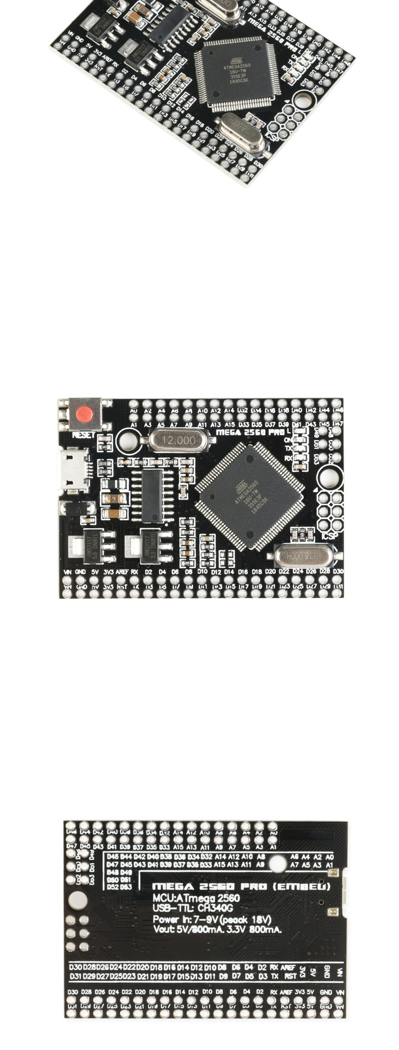 Mega2560 Pro开发板 智能 核心板 ATmega2560-16AU USB CH340G-阿里巴巴