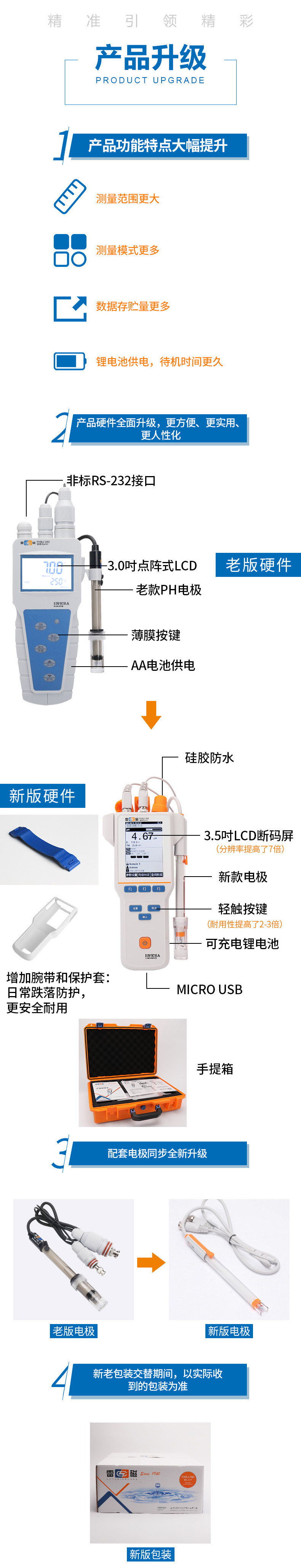 上海雷磁 PHBJ-260型便携式PH计 酸度计ph值测试仪/检测仪-阿里巴巴
