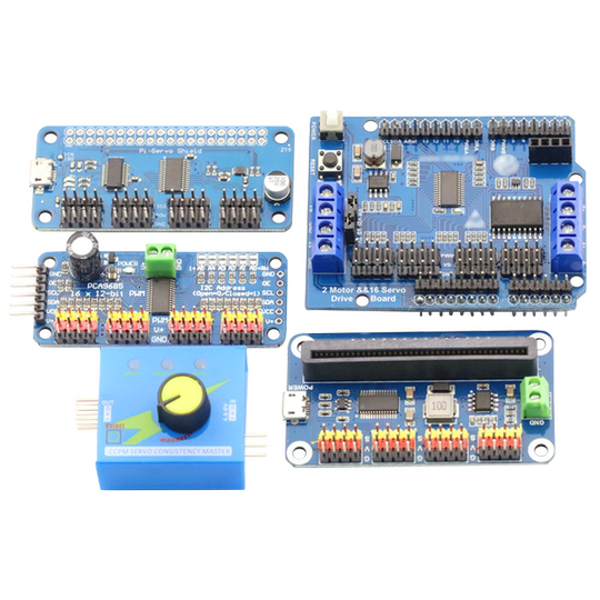 16-Channel PWM Steering Gear Drive Board Module Controller - IIC Interface Drive Board ...