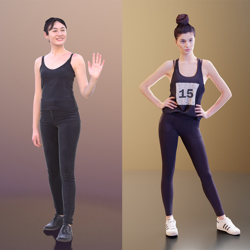 [USD 8.64] High-precision character 3Dmax model library collection ...