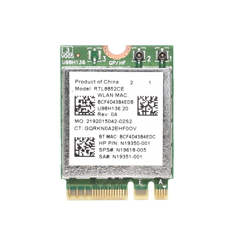 瑞昱RTL8852CE无线网卡 5G双频WIFI6E模组 M.2接口千兆网卡