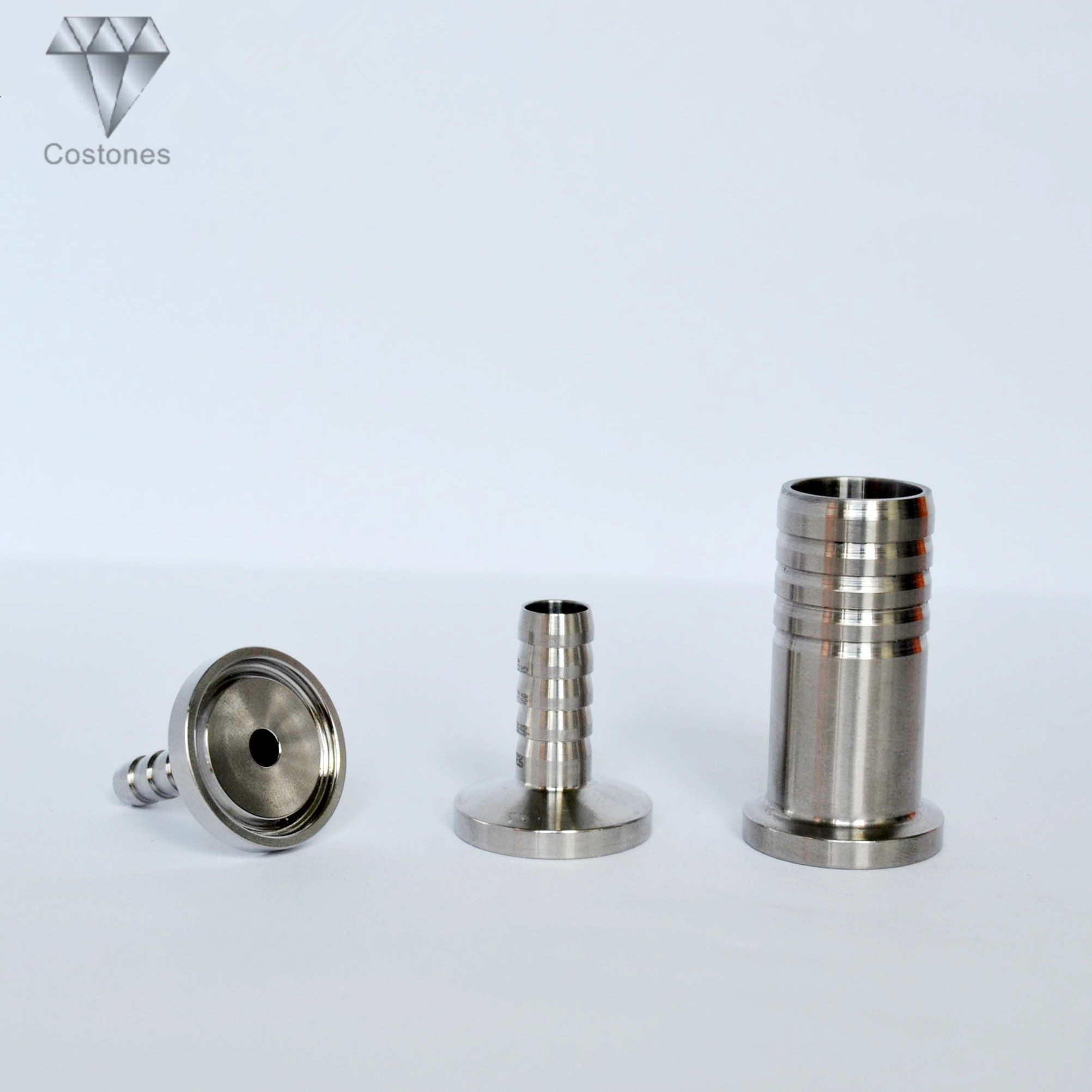 卫生级不锈钢卡箍快接头 宝塔头 TC25 50 蠕动泵软管接头蛋白纯化