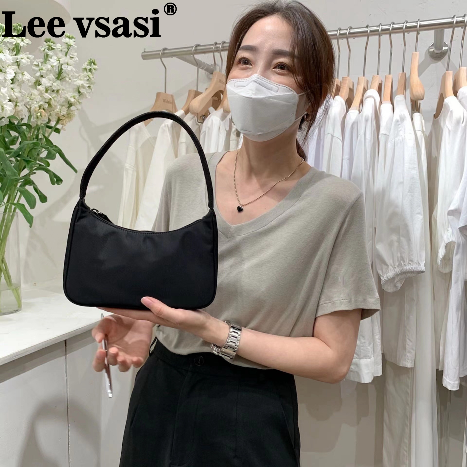 LEEVSASI法式腋下包包老板娘法棍包2023新款ins百搭单肩斜挎包女-Taobao