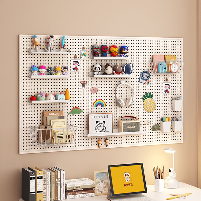 Hole board wall wall storage rack dormitory display rack study desk ...