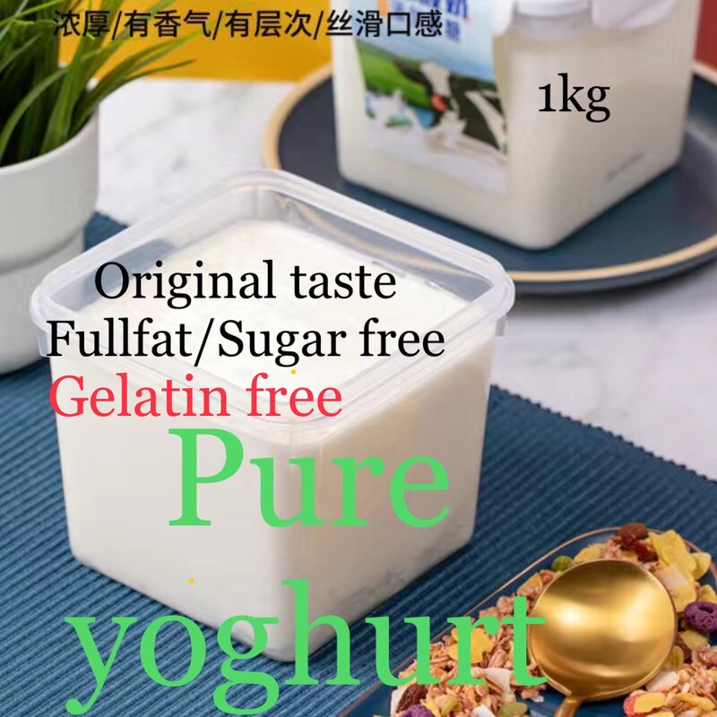 Pure YOGURT No sugar No gelatin yoghurt handmade纯酸奶不添加