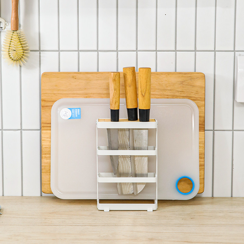 [USD 14.51] Countertop Knife Rack Rack Cutting Board Placement Rack Pot ...
