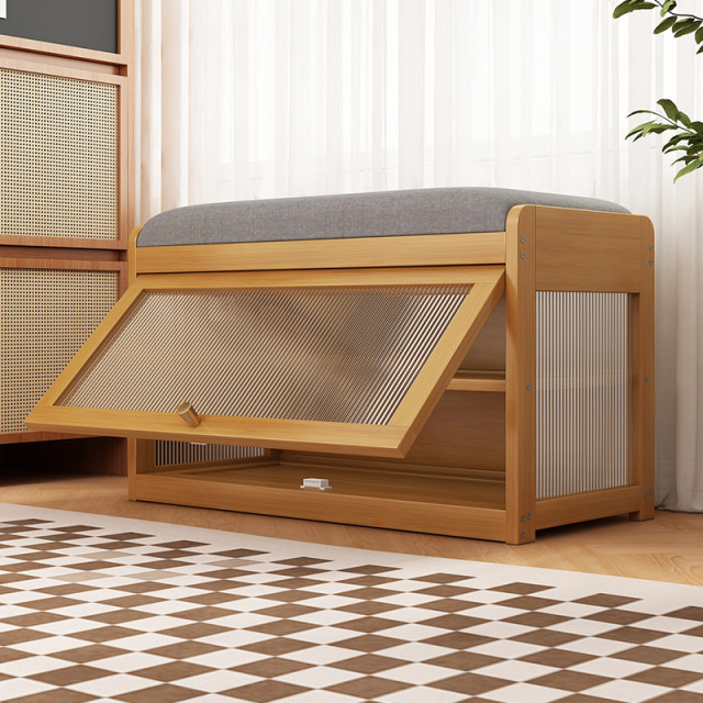 Shoe change stool at the door of the home use household wear shoes and ...